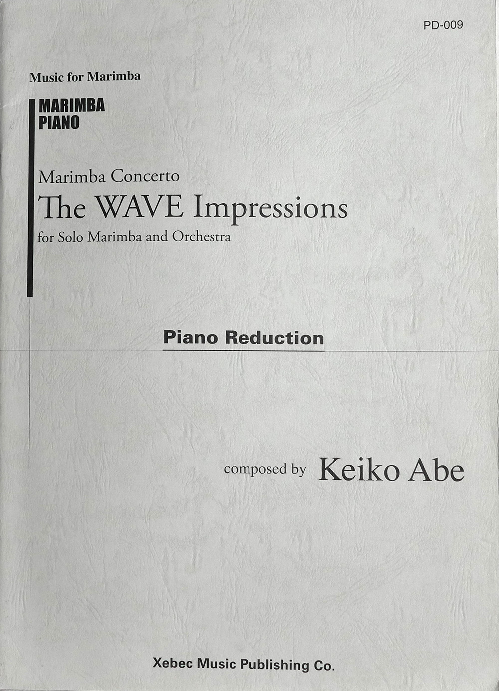 Marimba Concerto The Wave Impressions – Keiko Abe Official Site